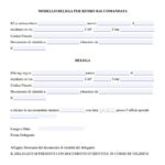 DELEGA RITIRO RACCOMANDATA POSTE ITALIANE WORD E PDF - MODULO